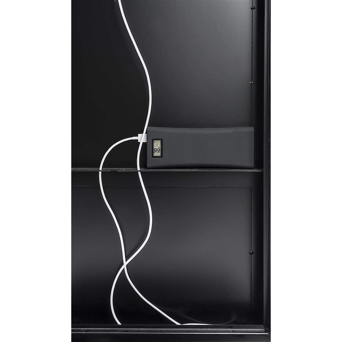 Displays2go Floorstanding Digital Tablet Enclosure, Locking – (IPGRAND12BK)