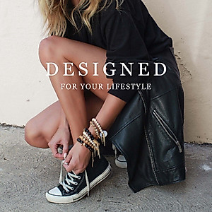 THE LACE PROJECT — Handmade Beaded Bracelets | Authentic Gemstones and Crystals With Healing Properties | Gold Filled Hardware | Gold Chain | Mix and Match Stack Bracelets | Mykonos