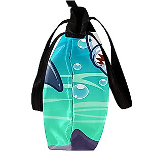 Tote Bag Women Satchel Bag Handbag Stylish Tote Handbag for Women Hobo Bag Fashion Crossbody Bag, Cartoon Shark Sea Animal