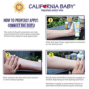 California Baby Super Sensitive SPF 30+ Sunscreen Lotion | Broad Spectrum | Unscented Mineral Sunscreen Face & Body | Allergy-Friendly | Coral Reef Safe | Benzene-Free | Baby, Kids, Adults Physical Sunscreen For Sensitive Skin or Eczema | 170 g / 6 oz.