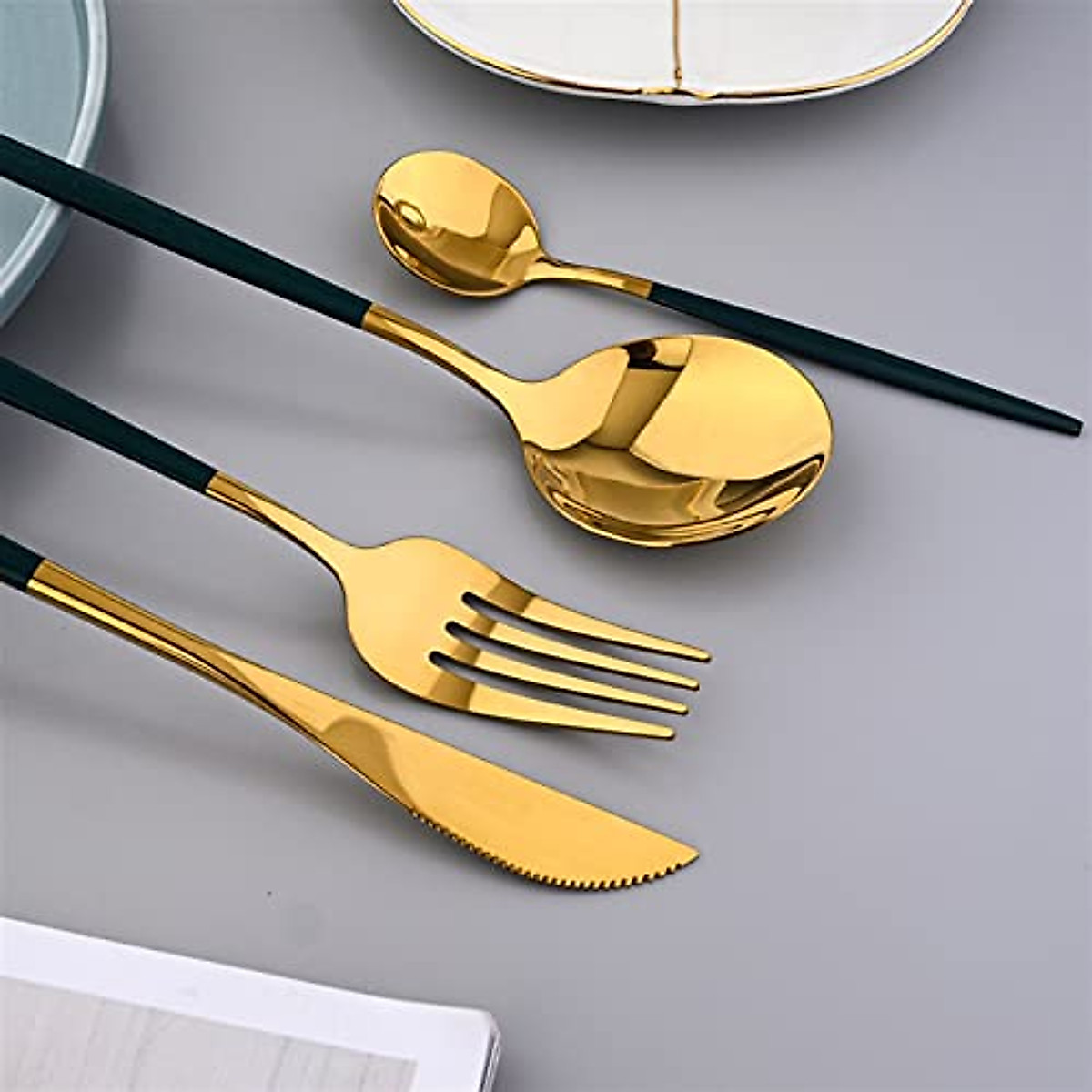 MABSSI Stainless Steel Cutlery Set Knife Fork Spoon Cutlery Kitchen Cutlery