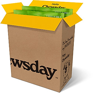 Chewsday Small Daily Dental Dog Chews, Minty Fresh and Cinnamon Clean, Made in The USA, Natural Highly-Digestible Oral Health Treats for Healthy Gums and Teeth