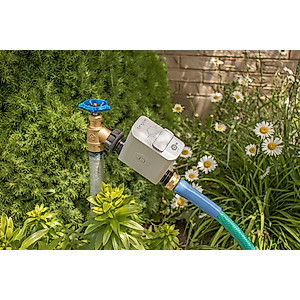 Orbit 61015 Garden Box Drip Irrigation Drip Watering Kit with B-hyve Smart 1-Outlet Hose Faucet Sprinkler Timer with B-hyve Smart Hub