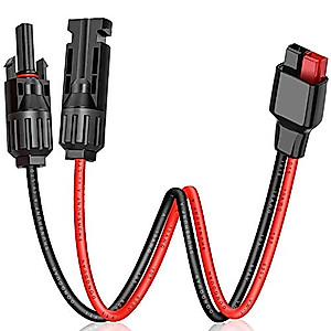 ELECTOP 10AWG Solar Panel Cable Connector Kit, Compatible with Solar Connector and Ads Port Adapter, Solar Connectors Extension Cable for Goal Zero Yeti Portable Solar Generator Power Station, RV