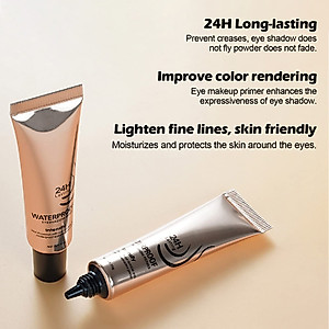 Erinde Eye Primer Eyeshadow Base, Matte Eyelid Primer Makeup, Nude Cream Eye Shadow Primer For Mature Skin, Waterproof, Long-Lasting, Makeup Primer For Face, Cruelty-Free, 2PCS