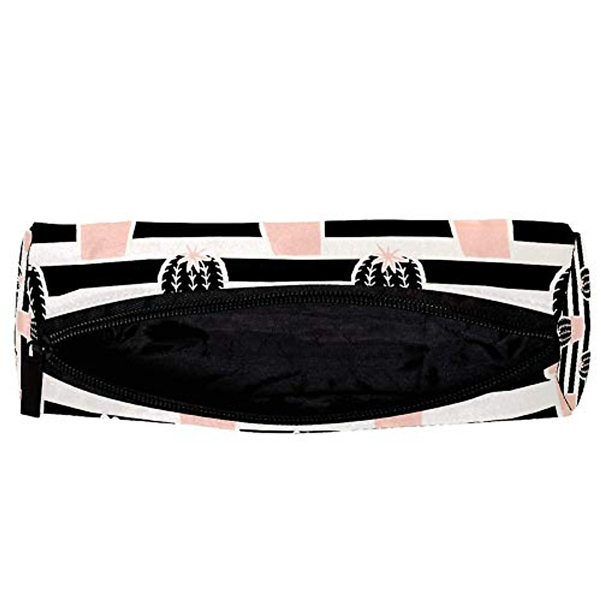 Hand Drawn Cactus Pattern Pencil Bag Pen Case Stationary Case Pencil Pouch Desk Organizer Makeup Cosmetic Bag for School Office