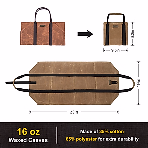 NorthClimbOtd Firewood Carrier, Log Carrier for Firewood, Wood Carrying Bag for Firewood, Firewood Carriers with Handles for Fire Pit, Camping, BBQ Barbecue, Outdoor Activity