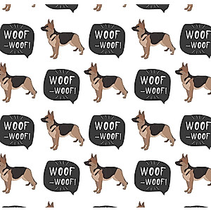 German Shepherd Dog Wrapping Paper Animal Pet Gift Wrap 30 x 20 Inch (3 Sheets)