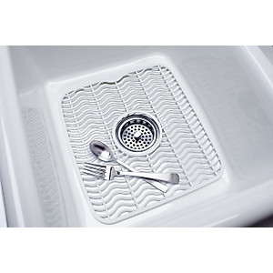 Rubbermaid White Twin Sink Mat 1295-06-WHT