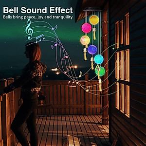 Winzwon Gifts for Mom Mothers Day from Daughter Solar Wind Chimes Outdoor Home Mobile Hanging Garden Patio Porch Yard Decor Birthday Gifts for Women