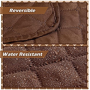 Panelee 2 Pcs Headrest Cover for Recliner Chair Sofa Headrest Cover Head Protector Furniture Protector for Recliner Sofa Slipcovers(Chocolate)