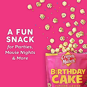 CRUNCH 'N MUNCH Birthday Cake Flavored Popcorn Clusters, 5.5 oz.