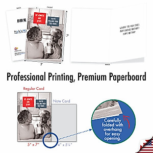 NobleWorks Funny Birthday Greeting Card with 5 x 7 Inch Envelope (1 Card) Humor Bday for Her Color Unlit Stiff Joints C10246BDG-ET