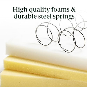 ZINUS 10 Inch Foam and Spring Hybrid Mattress [New Version], Twin, Fiberglass Free, Medium Firmness, Durable Support, Certified Safe Foams & Fabric, Mattress in A Box