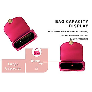 SHUIANGRAN Top Handle Satchel Purses for Women Shoulder Bag Purse Crossbody Bags Women's diagonal bag Hot pink