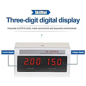 DC Regulated Power Supply Adjustable Digital Display 15V 2A Bench Power-Supplies Voltage Regulator 220V 50/60HZ