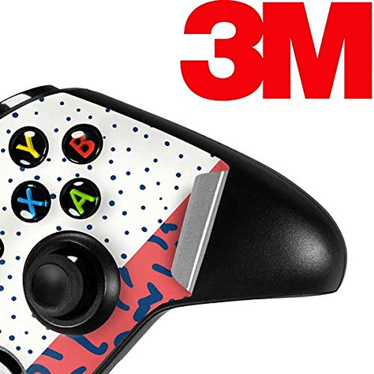 Skinit Decal Gaming Skin Compatible with Xbox One X Controller - Officially Licensed Skinit Originally Designed Polka Dot Split Design