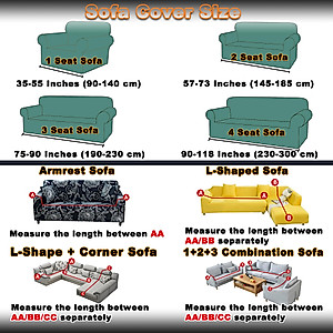 AYLFBFU Waterproof L Shaped Couch Cover Elastic Small Checks Easy Fit, Sofa Slipcovers for 4 Seater with Foam Sticks & Elastic Straps, Couch Set for Kids, Dogs, Pets, Dark Blue