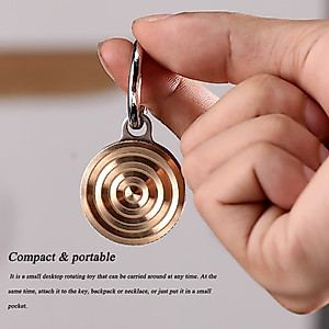 2 Pcs Desk Spinning Toy Kinetic Desk Toys Spinning Gyro Gyroscope Toy Desktop Gyro Fidget Spinner Desktop Decompression Toy Optical Illusion Fidget Toys Desk Top Spinner