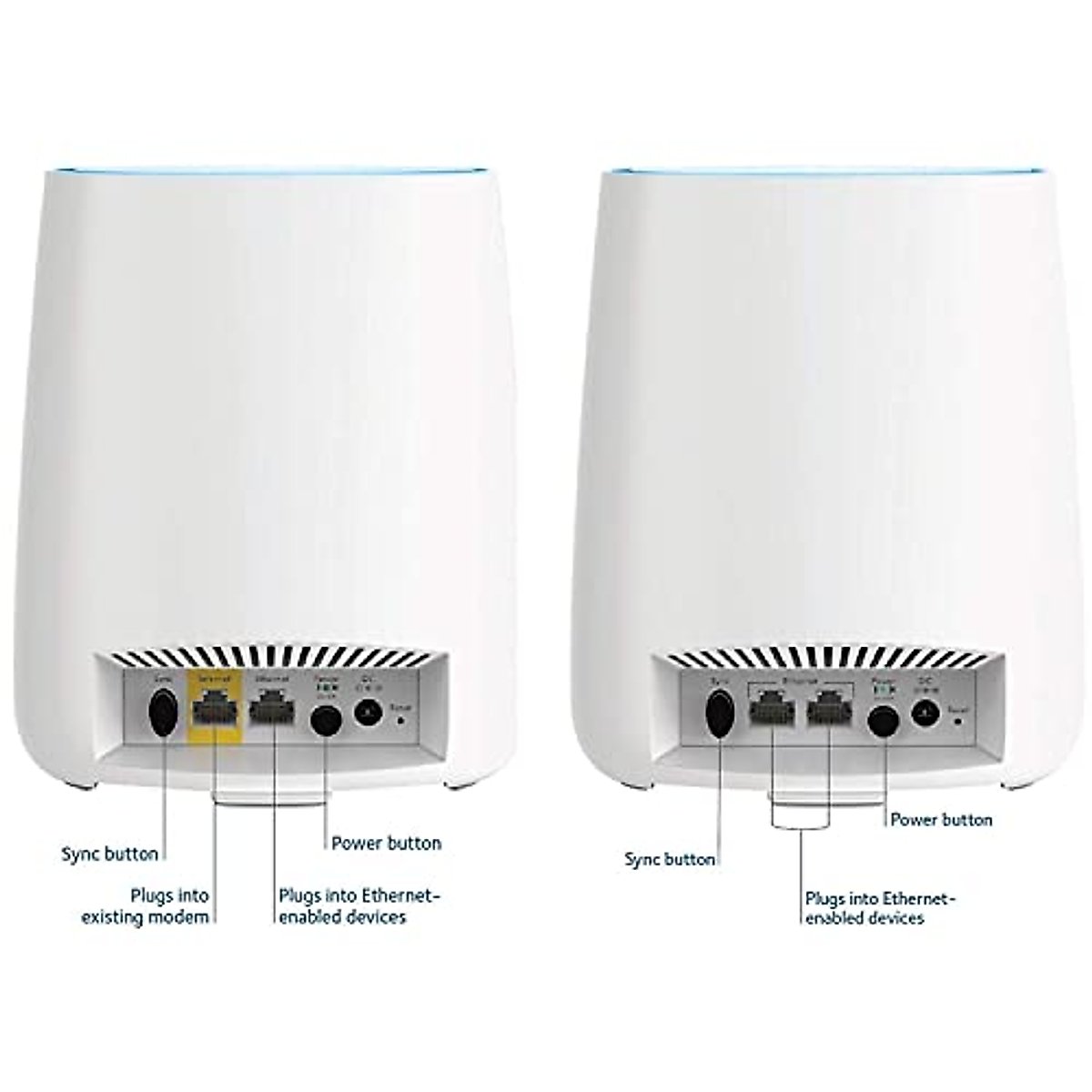 NETGEAR Orbi Ultra-Performance Whole Home Mesh WiFi System - WiFi router and two satellite extender with speeds up to 3Gbps over 7,500 sq. feet, AC3000 (RBK53) (Renewed)
