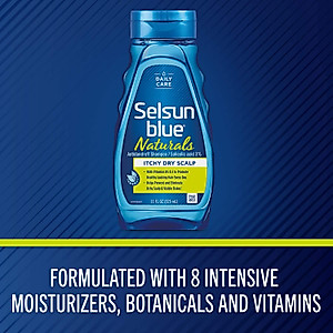 Selsun Blue Shampoo Naturals Dandruff Itchy Dry Scalp 11 Ounce (325ml) (2 Pack)