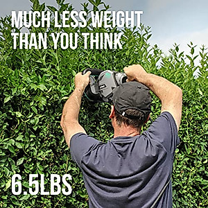 Litheli Cordless Hedge Trimmer 22″, 40V Battery Bush Trimmer Electric Hedge Trimmer for Pruning, with 2.0AH Battery and Charger