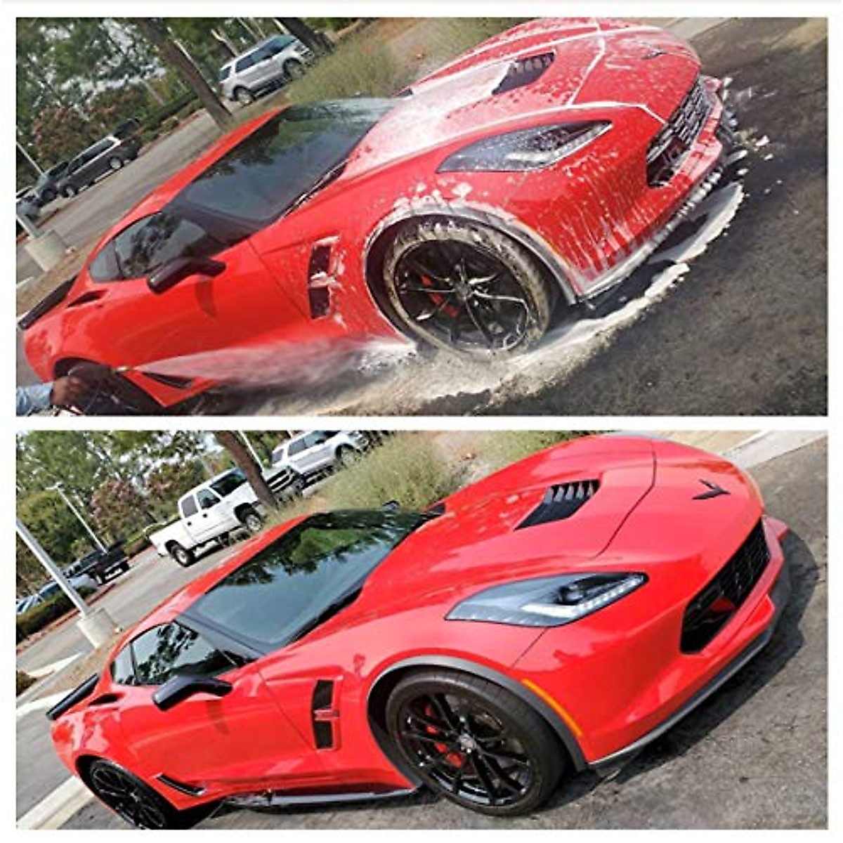 Wash Chems Pro 100 Touchless Car Wash Detergent Soap Concentrate (1 Gal, 128 oz) No Brushing (Heavy-Duty) Commercial Grade Professional Auto Foam Cleaner (Biodegradable) Great for Trucks & Tractors