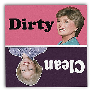 The Golden Girls Dishwasher Magnet, Clean Dirty Magnet Sign Indicator, Trendy Universal Kitchen Dish Washer Refrigerator Magnet, Super Strong Magnet (Golden Girls)