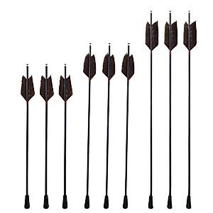 Honbay 10PCS Soft Rubber Arrowheads Glue on Target Arrow Tips Point Blunt Broadheads Arrowhead Replacement for Outdoor Archery Hunting Game Practice (Internal Dia 8mm)