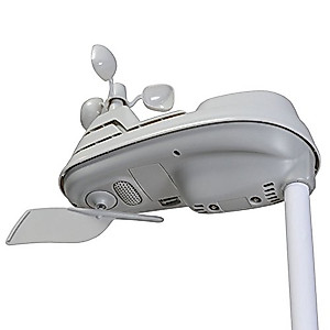 AcuRite Iris 5-in-1 Weather Sensor with Rain Gauge, 06004M, Wind Speed, Wind Direction, Temperature and Humidity , White