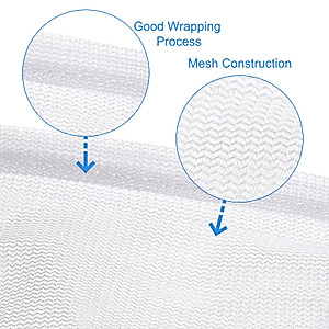 uxcell Mesh Laundry Bags, 5Pcs Mesh Wash Bag Fine Net Travel Storage Organize Bag with Zipper for Delicate Clothing Laundry Stocking, Pink