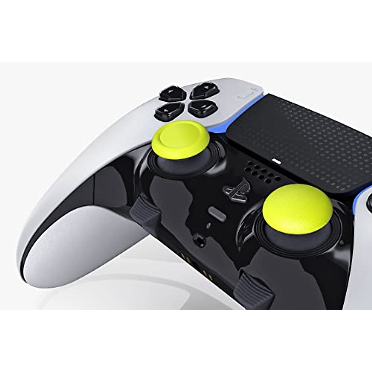 6 Stick Caps for PS5 Dualsense Edge Controller, Playstation 5 Pro Controller Accessories Stick Module Caps (Yellow)