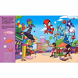 Marvel Spider-man Spidey and his Amazing Friends – Spidey on the Go! First Look and Find Activity Book and Spidey Plush Toy Gift Set – PI Kids