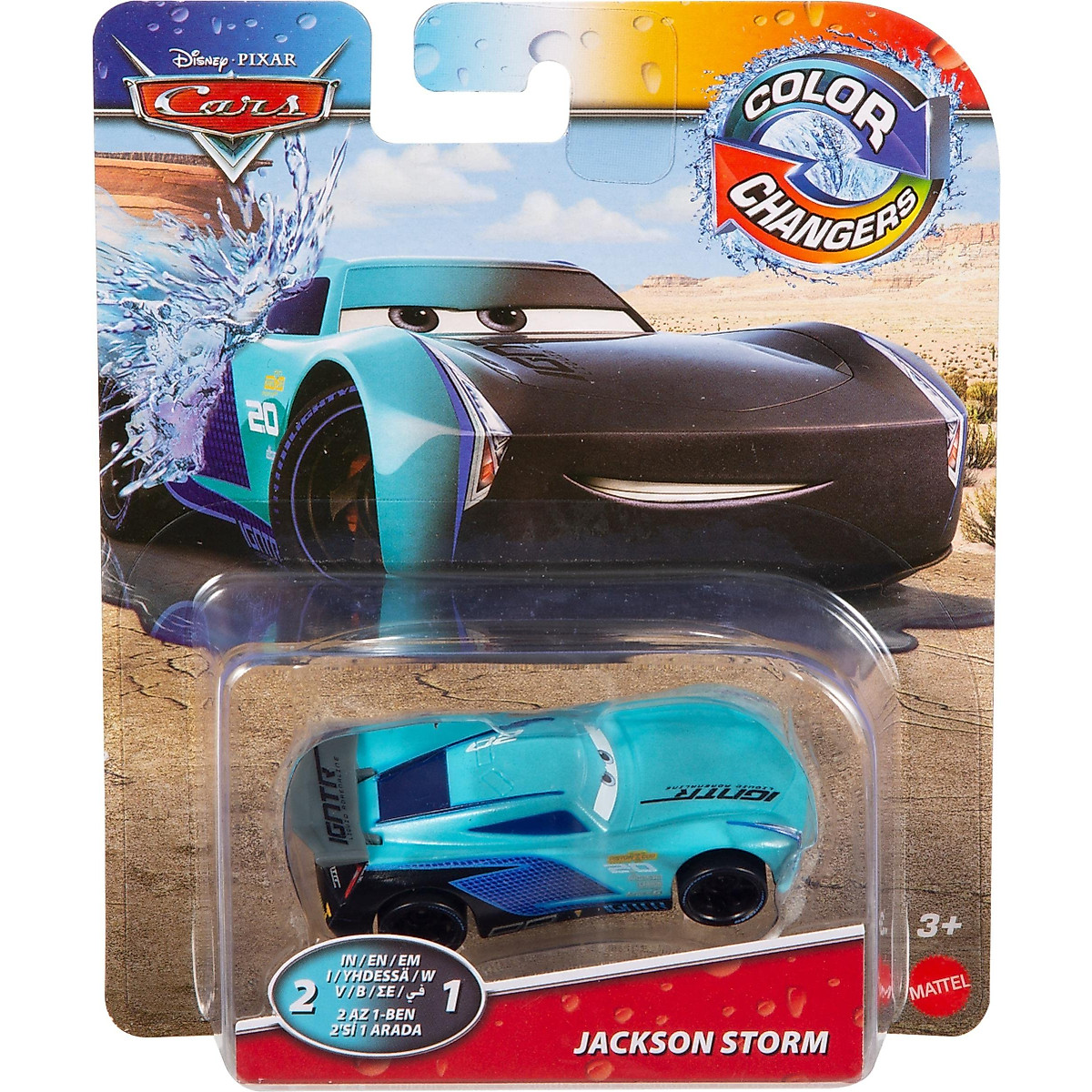 Disney Cars Toys Pixar Cars Color Changers Jackson Storm, 3 years and up