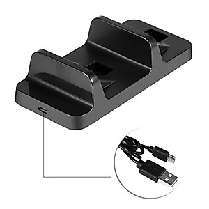 FOSA Controller Charger Dual USB Controller Charging Dock Station with LED Indicator for Sony 4 Gaming Console