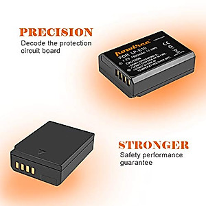 Powtree LP-E10 2 Pack Replacement Battery and LCD Dual Charger Compatible with Canon EOS Rebel T6,T7,T3,T5, T100, 4000D,3000D,2000D,1500D,1300D,1200D,1100D Digital Cameras(Not for T3i T5i T6i T6s T7i)