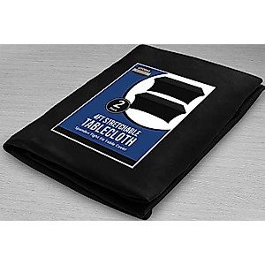 Utopia Kitchen Spandex Tablecloth 2 Pack [4FT, Black] Tight, Fitted, Washable and Wrinkle Resistant Stretch Rectangular Patio Table Cover for Event, Wedding, Banquet & Parties [48Lx30Wx30H Inch]