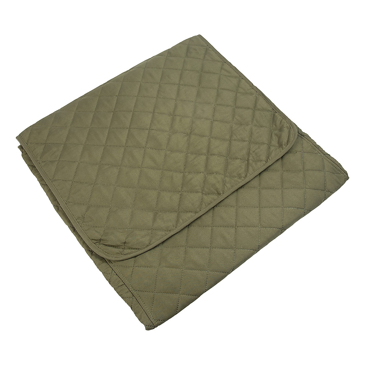 Home Details Quilted Reversible Furniture Protector Slipcover, Good for Dog Hair, Dust & Spills, Machine Washable, Arm Chair Sage-Olive