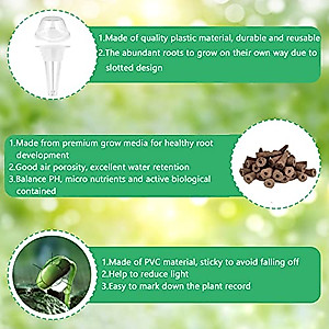 YEEPEC 120 Pcs Seed Pods Kit Compatible with Aerogarden, Hydroponics Garden Accessories for Starting System, Plant Pod Including 30 Grow Sponges, Baskets, Domes and Labels, white, (SPZZ11)