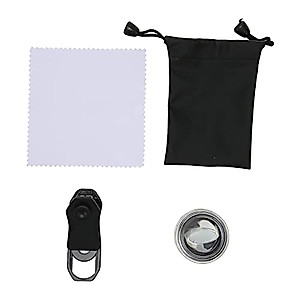Cell Phone Camera Lens Kit, HD 2X Telephoto Photography Lens, Aluminum Alloy, Suitable for Most Phones with Camera Lens Diameter Less Than 13mm