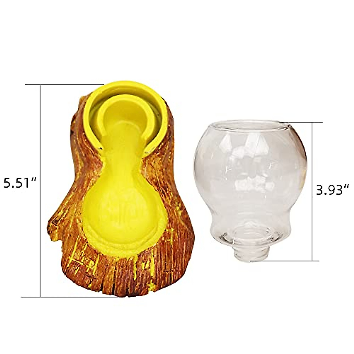 Reptile Water Feeder, Amphibians Reptile Dispenser Water Bowl Terrarium Waterfalls for Turtle Bearded Dragons Lizards Geckos