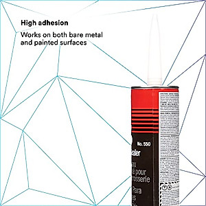 3M Dynatron Auto Seam Sealer Caulk, 550, Grey Color, Permanently Elastic, Fast-Skinning, Non-Staining, Non-Sagging, 12 oz