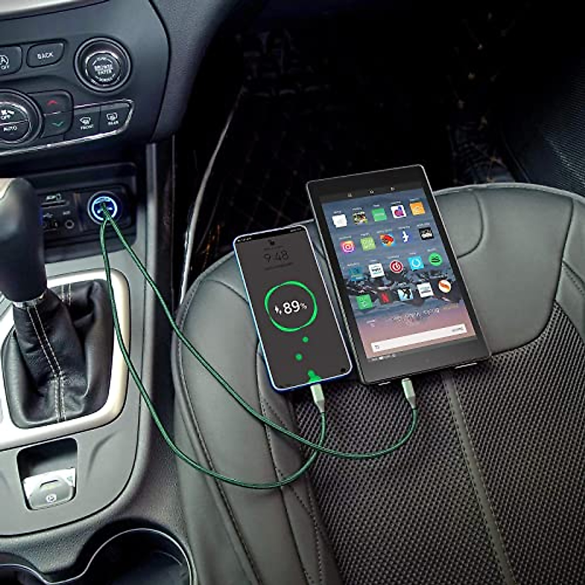 Short Micro USB Cable 3Pack 0.5FT/6inch Android Durable Premium Nylon Braided Fast Charging Sync Cord for Car,Power Banks,Roku TV Stick,4K Fire TV Stick,Chromecast,Samsung LG Phone Portable Charger