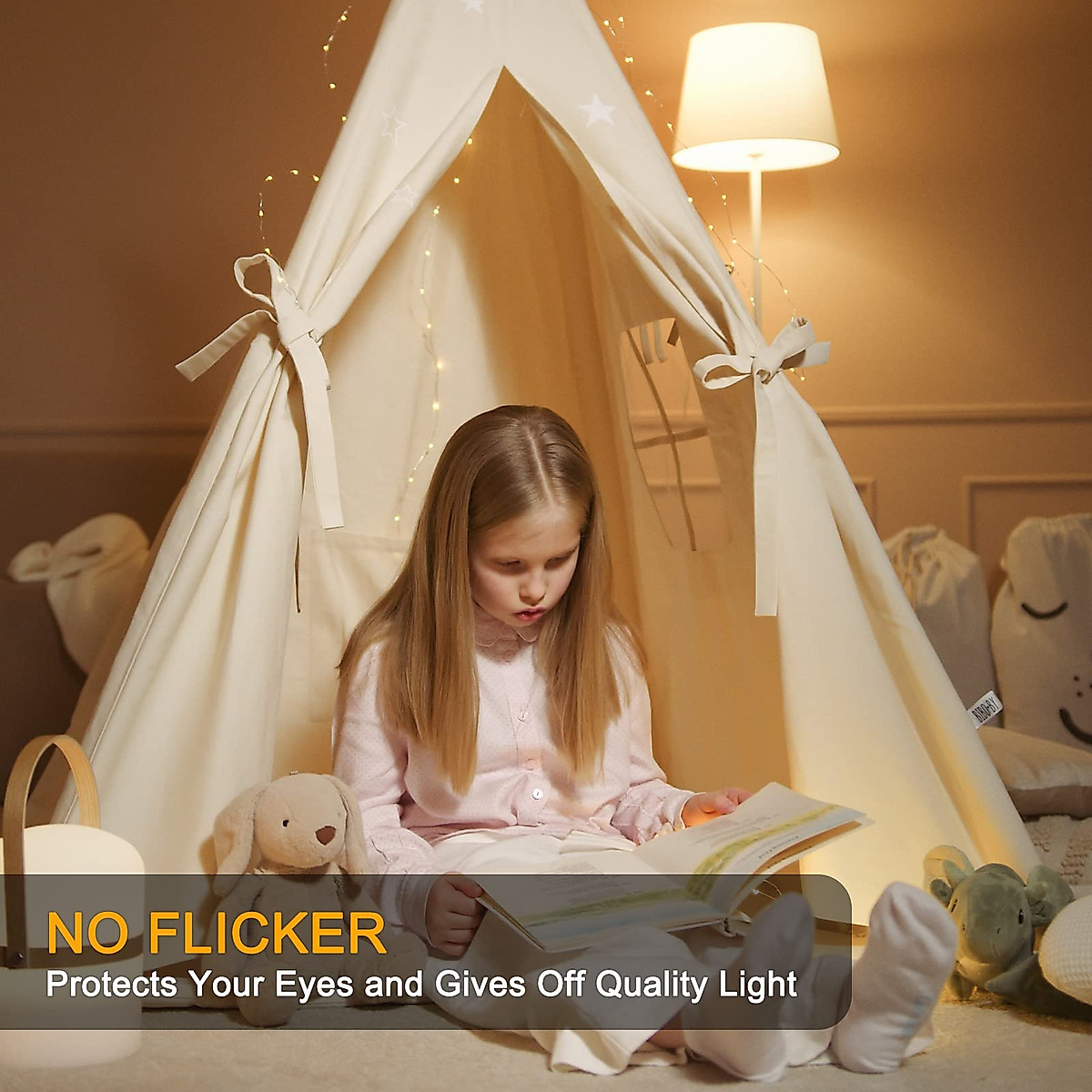 EQ Lighting Dimmable LED Ceiling Fan Light Bulb, Round E12 Base LED Candelabra Bulbs 40 Watt Equivalent 3000K Soft Warm G15 Globe LED Light Bulbs Candelabra Base, 4W 400LM, 3 Pack