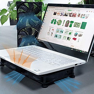 SCCCF Dual 120mm USB Speed Control Fan, 5V Portable Cooling Fan for Flat-Screen TV Receiver Router DVR PlayStation Xbox Computer Cabinet Cooler