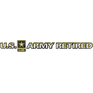 U.S. Army Star Logo Retired Clear Window Strip
