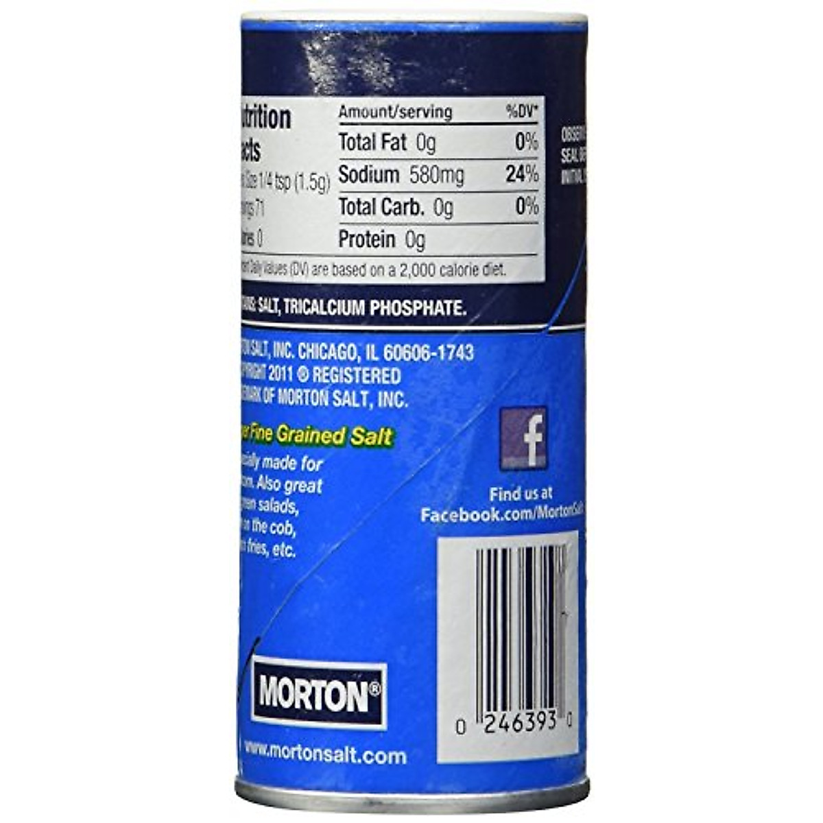 Morton popcorn salt 3.75-oz, Pack of 2