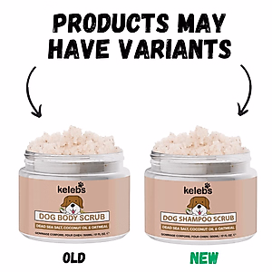 Exfoliating Dead Sea Salt & Coconut Oil Dog Scrub - Deep-Cleansing, Anti-Itch, Moisturizing with Oatmeal & Essential Oils