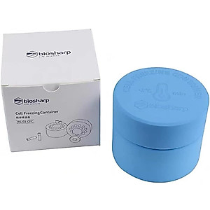 Jieotwice Cell Cryopreservation Box Program Cooling Box 12-well Gradient Lab Cell Resuscitation Tool Low Temperature Resistant 2ml/5ml (2mlx12 hole)