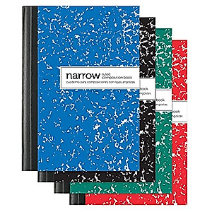 Office Depot Mini Marble Composition Books, 3 1/4in x 4 1/2in, Narrow Ruled, 80 Sheets, Assorted Colors (No Color Choice), pk Of 4, 4170736